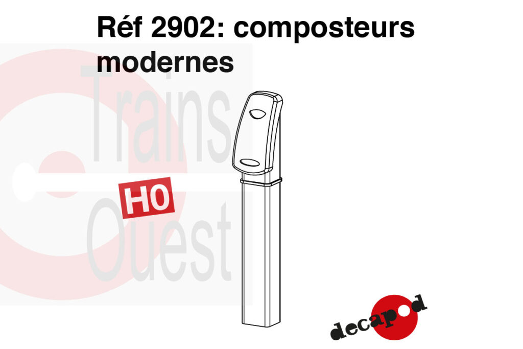 Composteur moderne - Trains Ouest