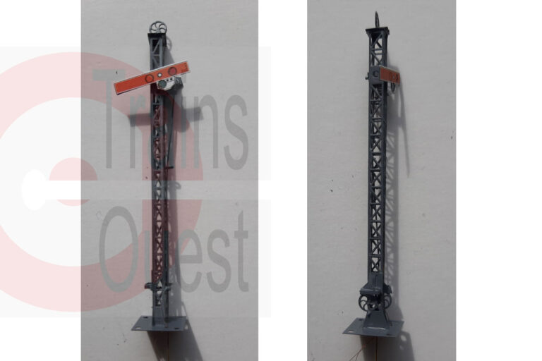 Signal mécanique PLM avec sémaphore - Trains Ouest