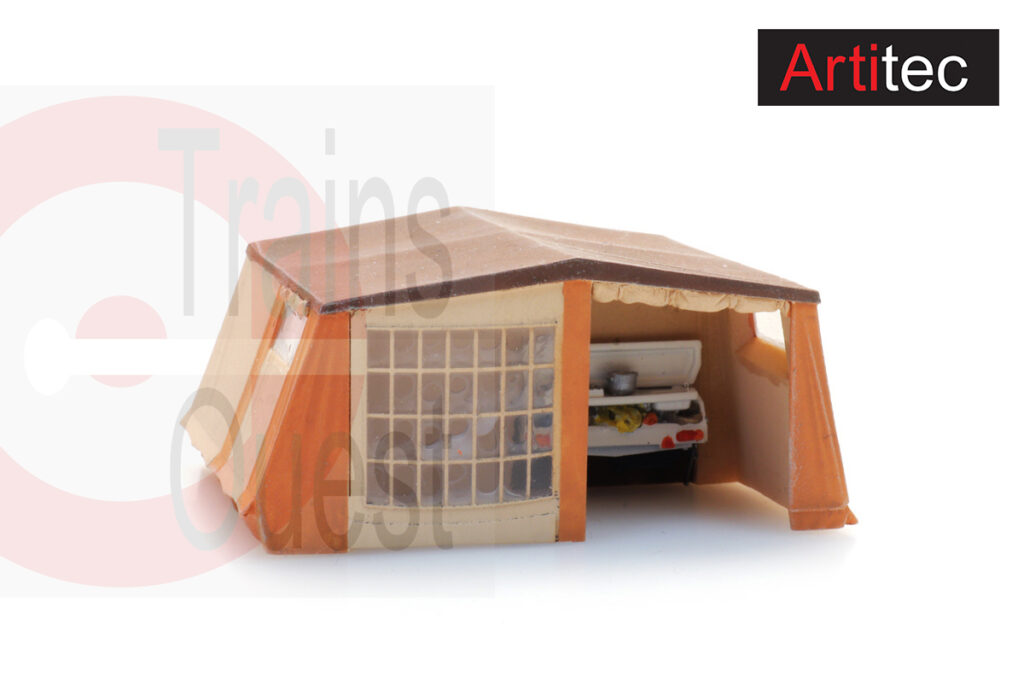 ARTITEC tente de camping avec remorque à l'intérieur - Trains Ouest
